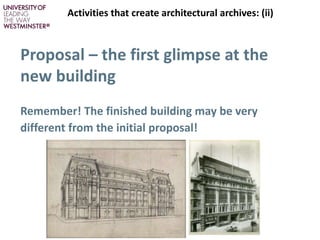 Introduction to Archives for Architecture students | PPT