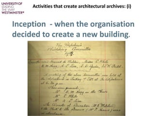 Introduction to Archives for Architecture students | PPT