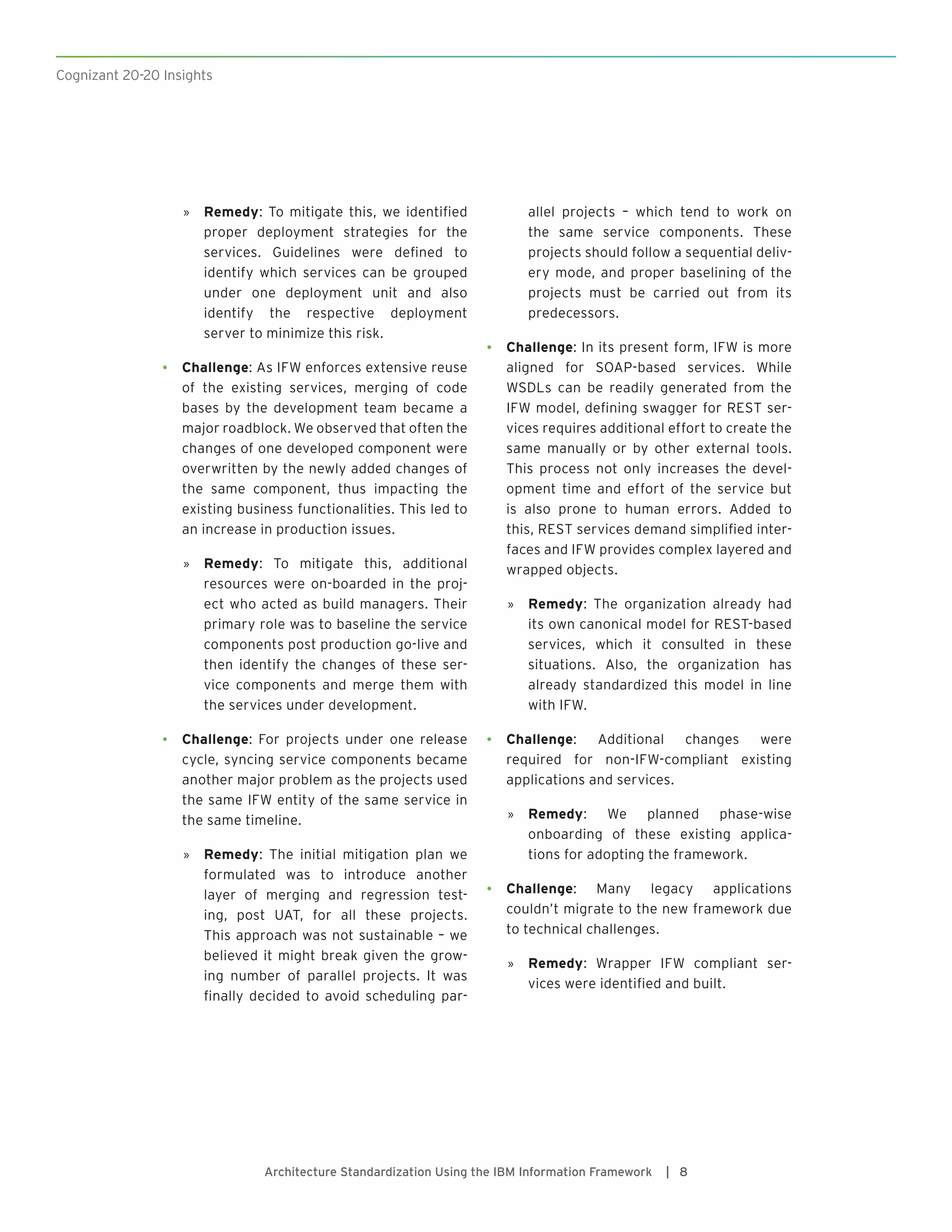 Architecture Standardization Using the IBM Information Framework | PDF