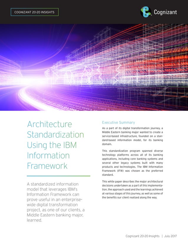 Architecture Standardization Using the IBM Information Framework | PDF ...