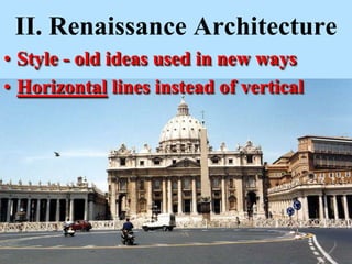 Renaissance Architecture | PPTX | Christianity | Religion & Spirituality