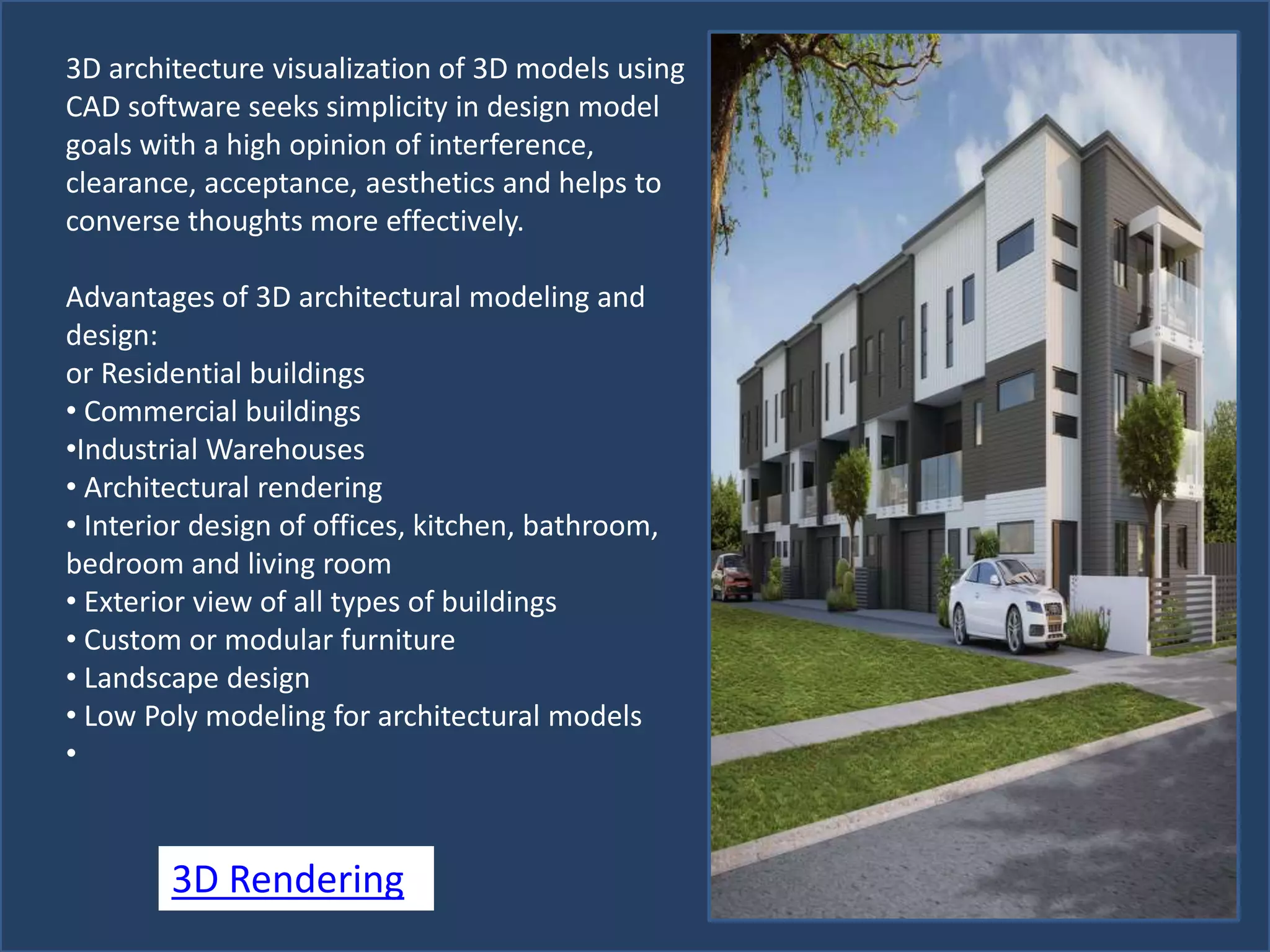 Architecture 3D Design and 3D Modeling Rendering Concepts.pptx
