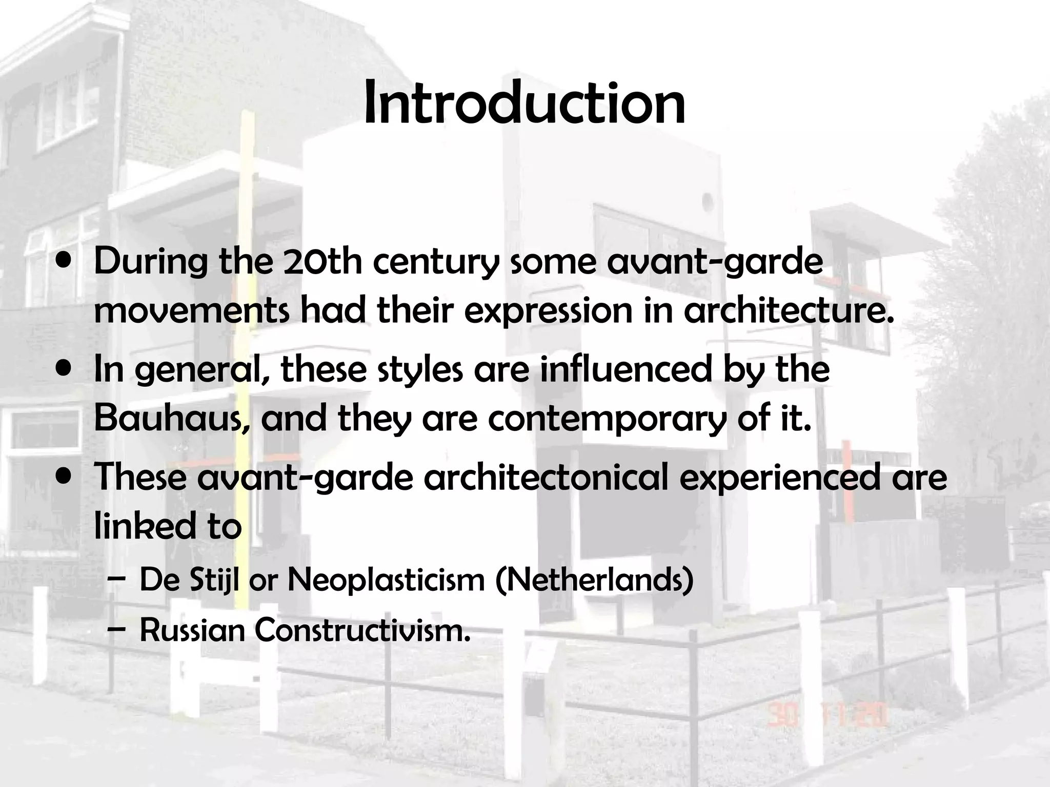Architecture and avant garde (new) | PPT