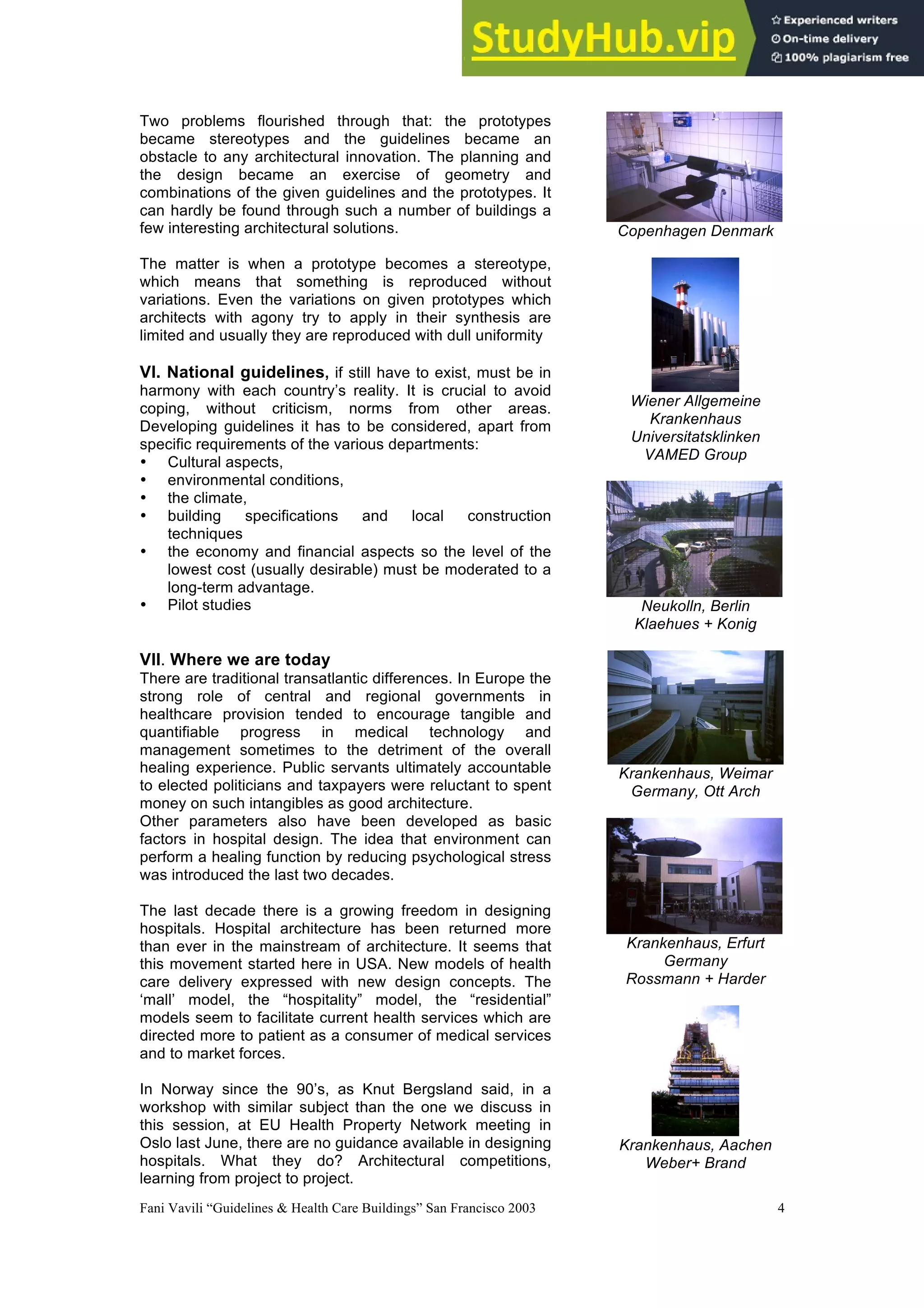 ARCHITECTURE AND DESIGN-Guidelines And Health Care Building | PDF