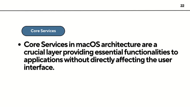 Architecture and Features of MacOS.pdf | Operating Systems | Computer ...