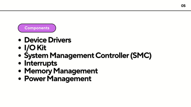 Architecture and Features of MacOS.pdf | Operating Systems | Computer ...