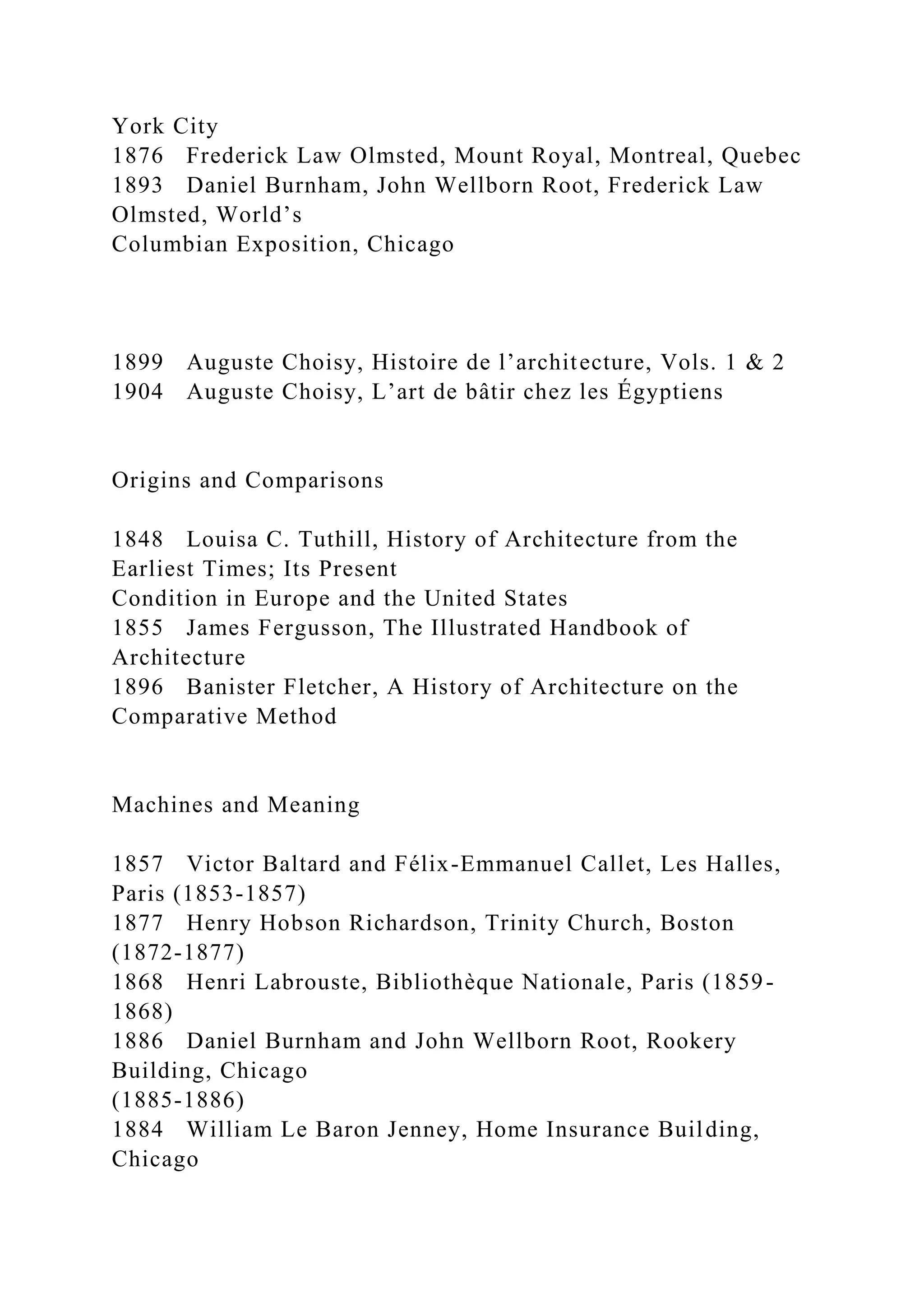 Architecture and History Europe, Its Colonies, and the W.docx