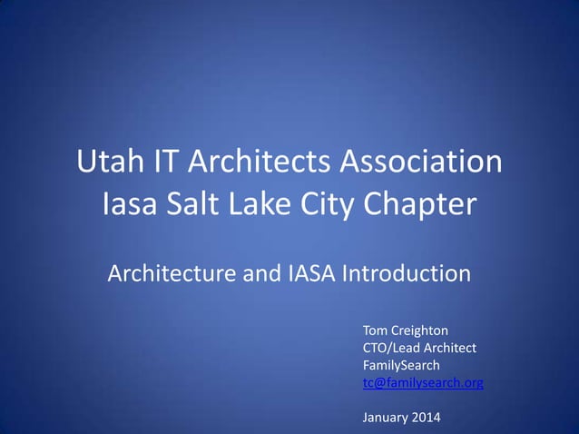 Architecture and Iasa Introduction | PPTX | Computer Software and Applications | Computing