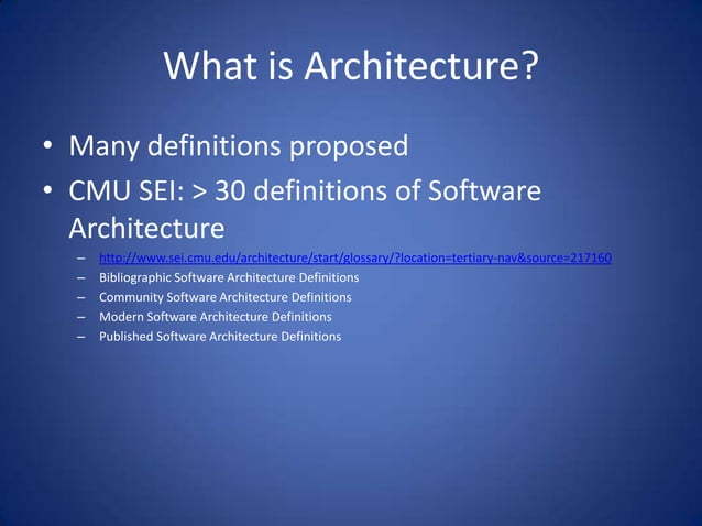 Architecture and Iasa Introduction | PPTX | Computer Software and Applications | Computing