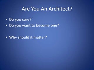 Architecture and Iasa Introduction | PPTX