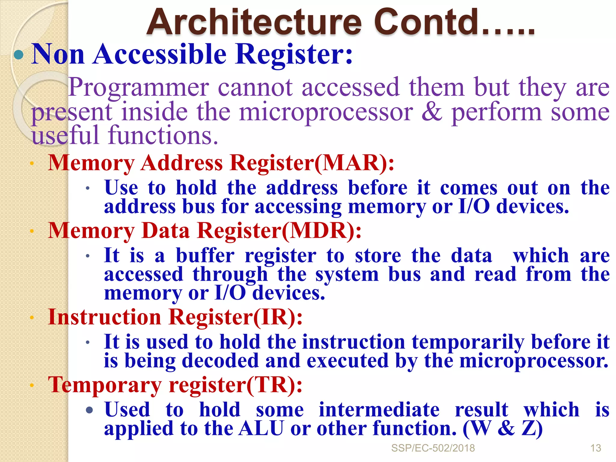 Architecture and pin diagram of 8085 | PPTX