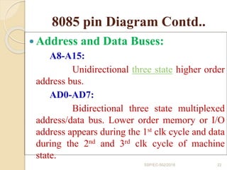 Architecture and pin diagram of 8085 | PPTX