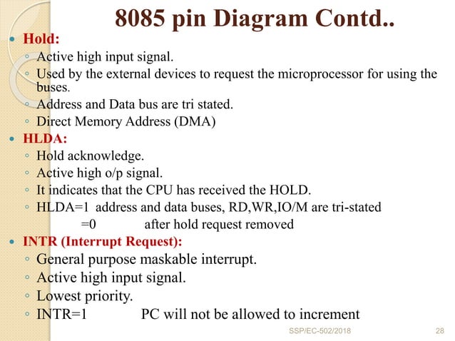 Architecture and pin diagram of 8085 | PPTX