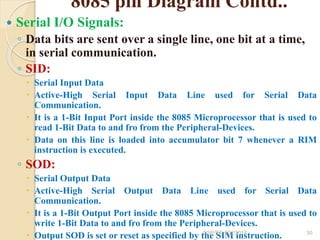 Architecture and pin diagram of 8085 | PPTX