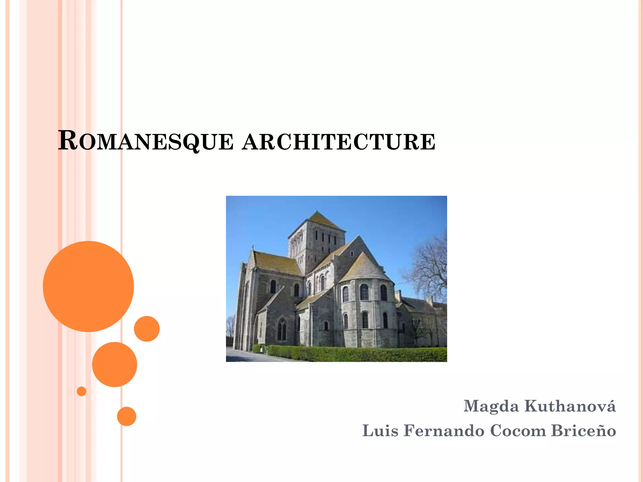 (Romanesque) Architecture - English vocabulary | PPTX