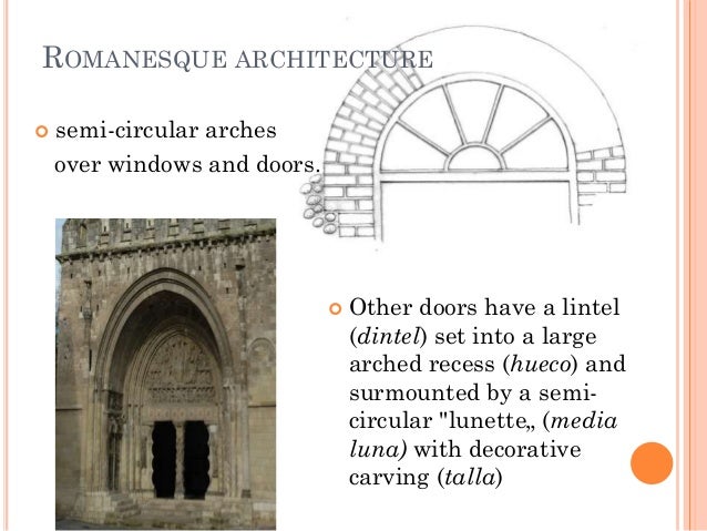 (Romanesque) Architecture - English vocabulary