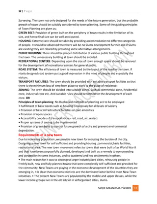 Architecture and town planning ce411 pdf | PDF