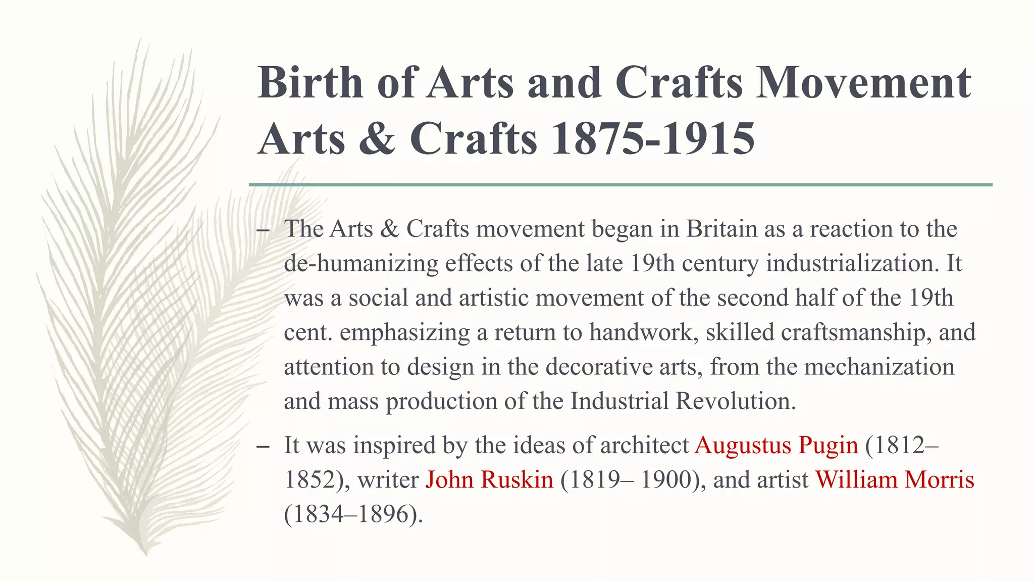 Architecture Art and Craft Movement | PPTX