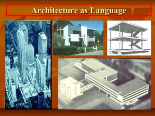 Architecture as language pp | PPT