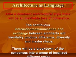 Architecture as language pp | PPT