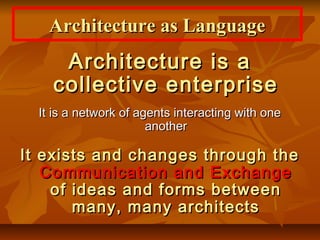Architecture as language pp | PPT