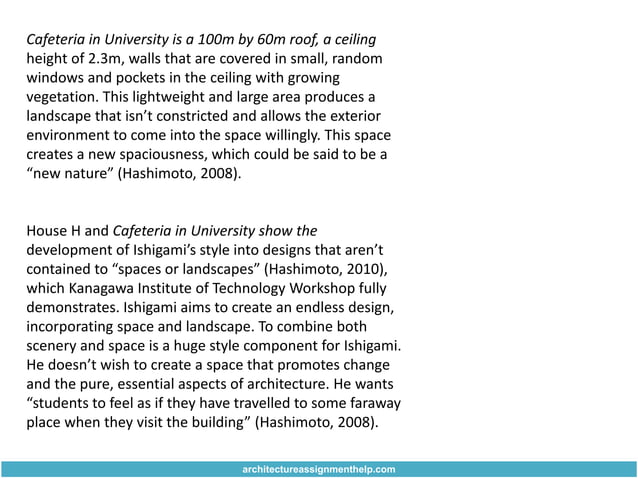 Architecture Assignment Help | PPT