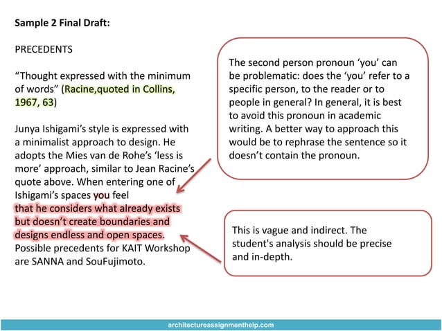 Architecture Assignment Help | PPT