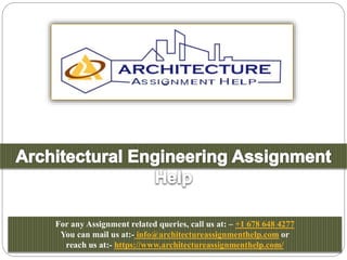 Architectural Engineering Assignment Help | PPT