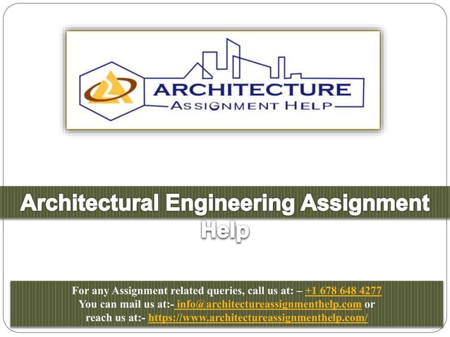 Architectural Engineering Assignment Help Ppt 1202