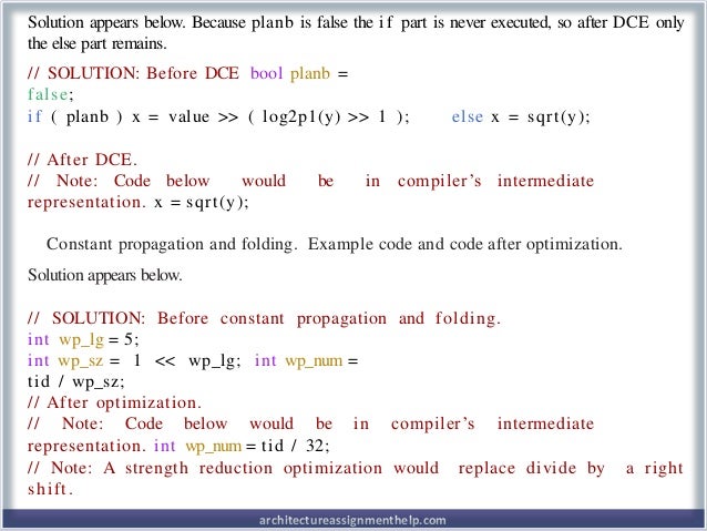 Computer Architecture Assignment Help | PPT