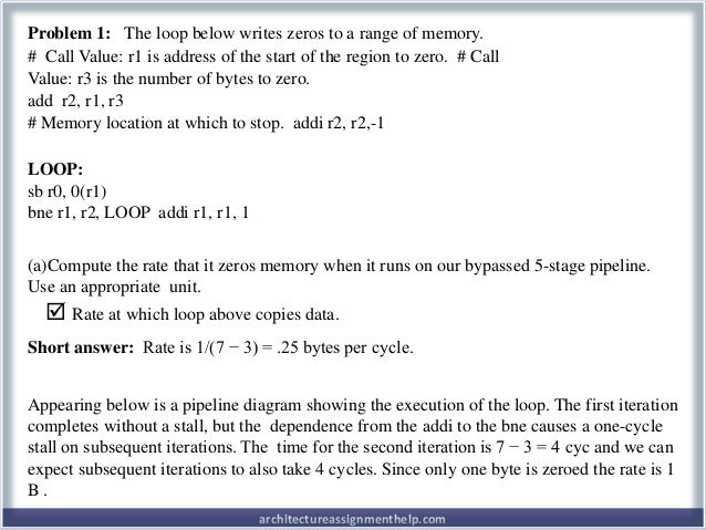 Computer Architecture Assignment Help | PPT
