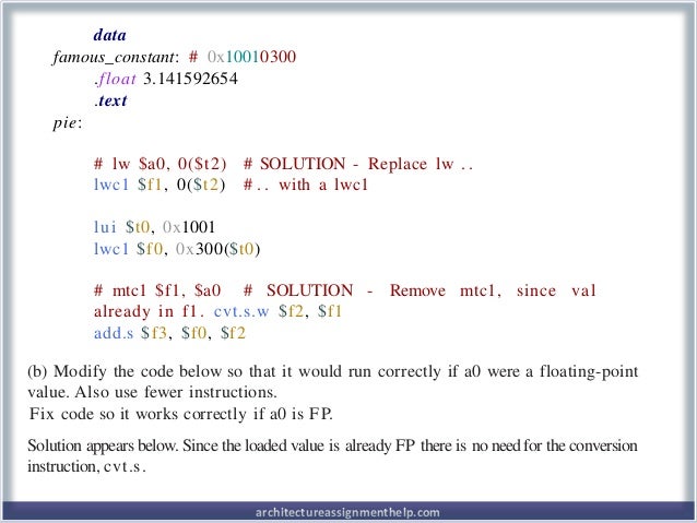 Computer Architecture Assignment Help | PPT