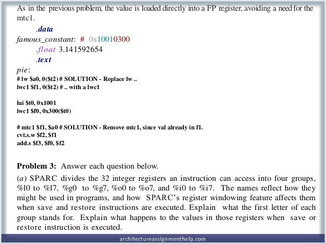 Computer Architecture Assignment Help | PPT