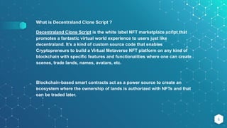 Architecture behind decentraland | PPT