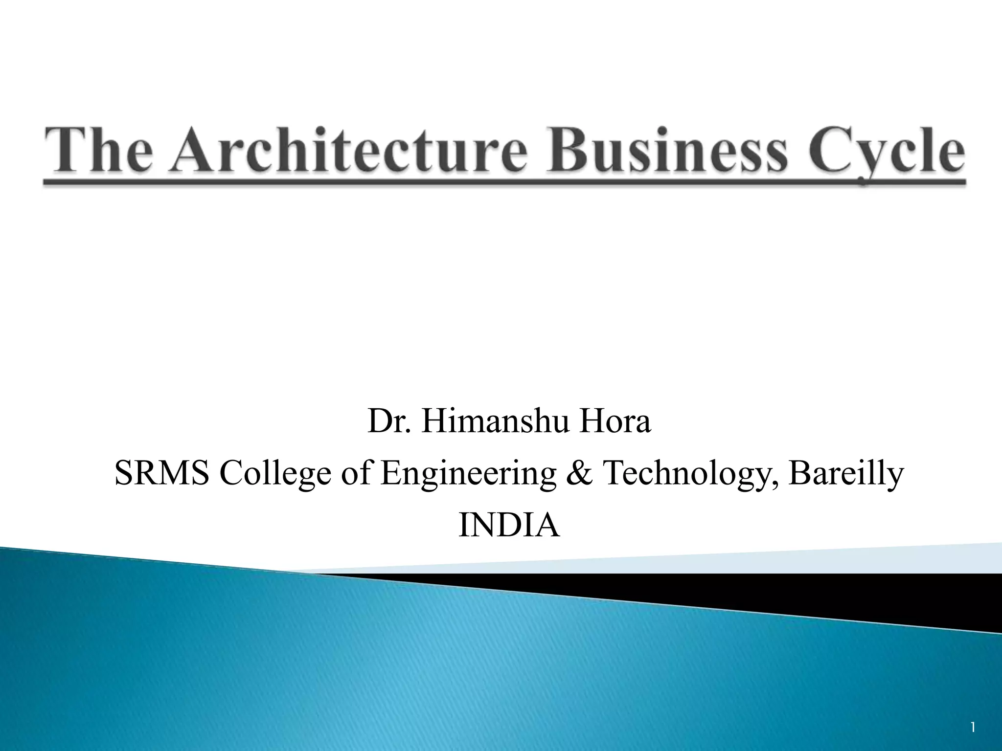 Architecture business cycle | PPTX