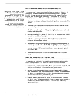 Architecture centered publishing systems | PDF