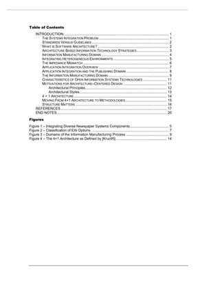 Architecture centered publishing systems | PDF