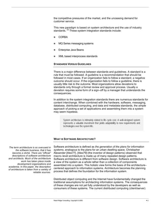 Architecture centered publishing systems | PDF