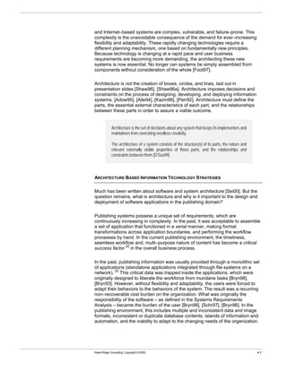 Architecture centered publishing systems | PDF