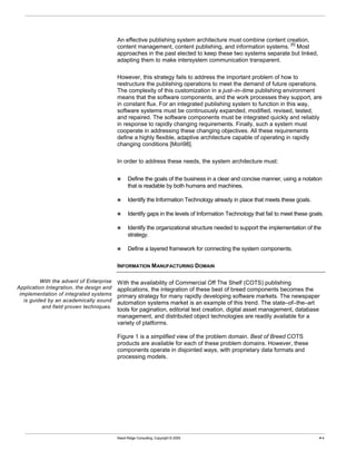 Architecture centered publishing systems | PDF