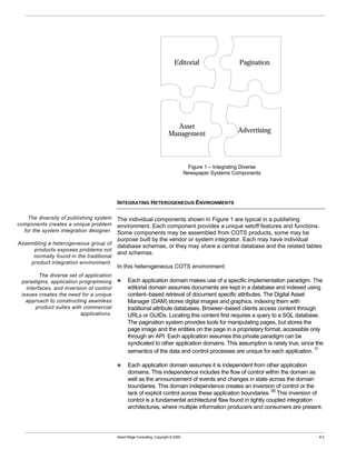 Architecture centered publishing systems | PDF