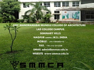 architecture colleges in maharashtra smmca | PPT