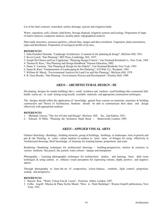 Architecture curriculum | PDF | Secondary Education | Education