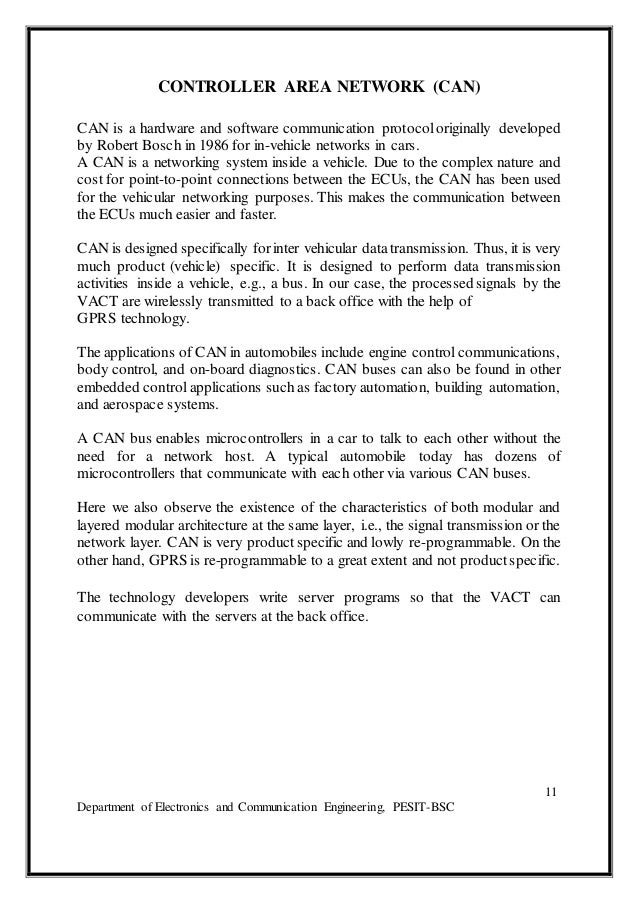 Architecture And Data Acquisition By Embedded Systems In Automobiles Se