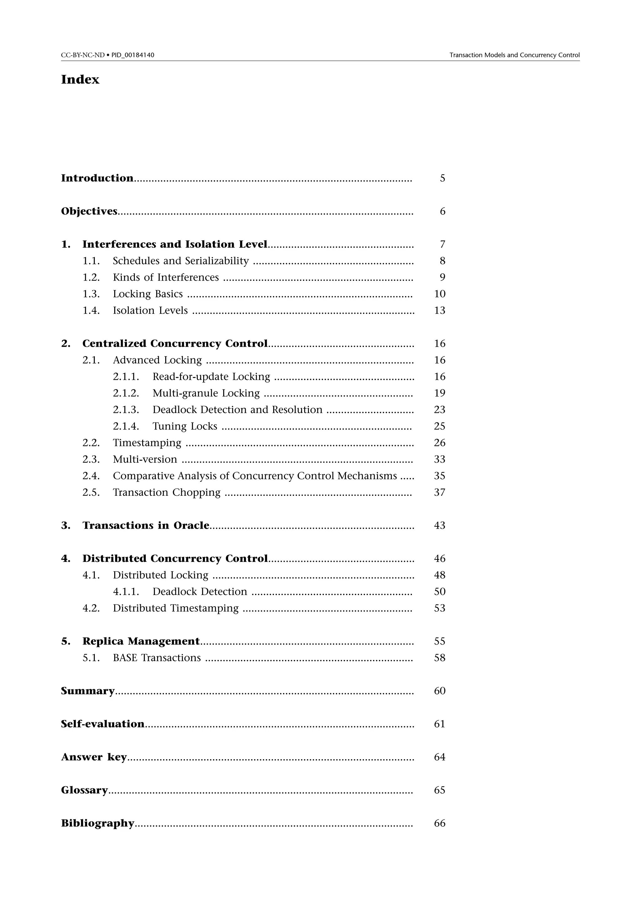 Architecture Database Unit5 Transaction Models And Concurrency Control Pdf