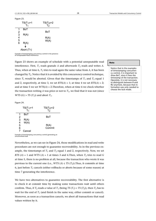 Architecture Databaseunit5transaction Models And Concurrency Controlpdf