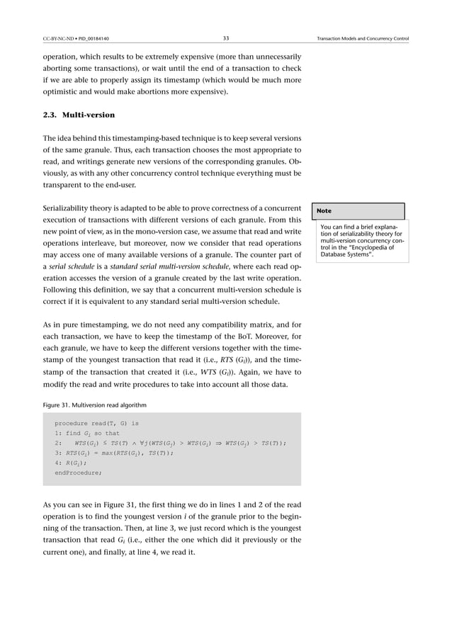 Architecture Database Unit5 Transaction Models And Concurrency Control Pdf