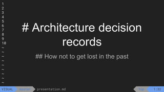 Architecture decision records | PPT