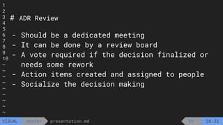 Architecture decision records | PPT