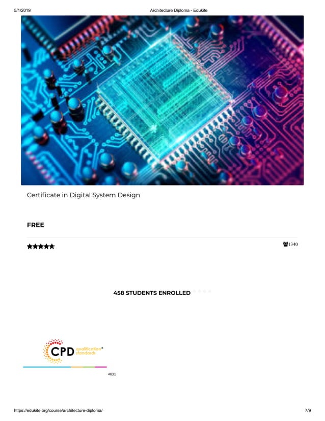 Architecture Diploma - Edukite | PDF